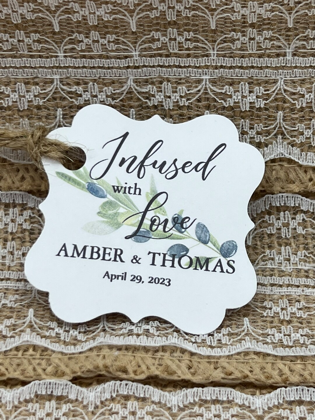 Olive Oil Favor Tags, Wedding Tags, Olive Tags, Gift Tags, Shower Favor ...