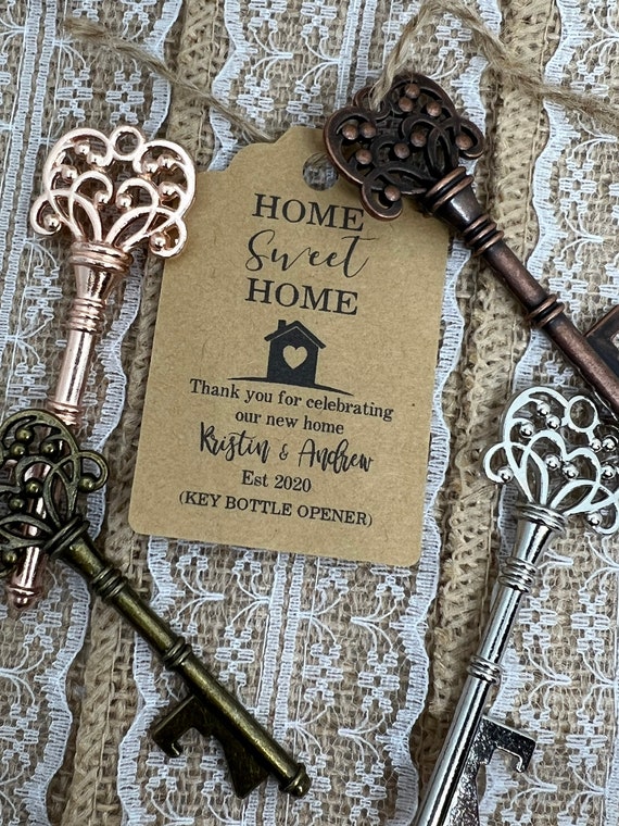 Key Bottle Openers AND Tags Housewarming Party Skeleton Key - Etsy