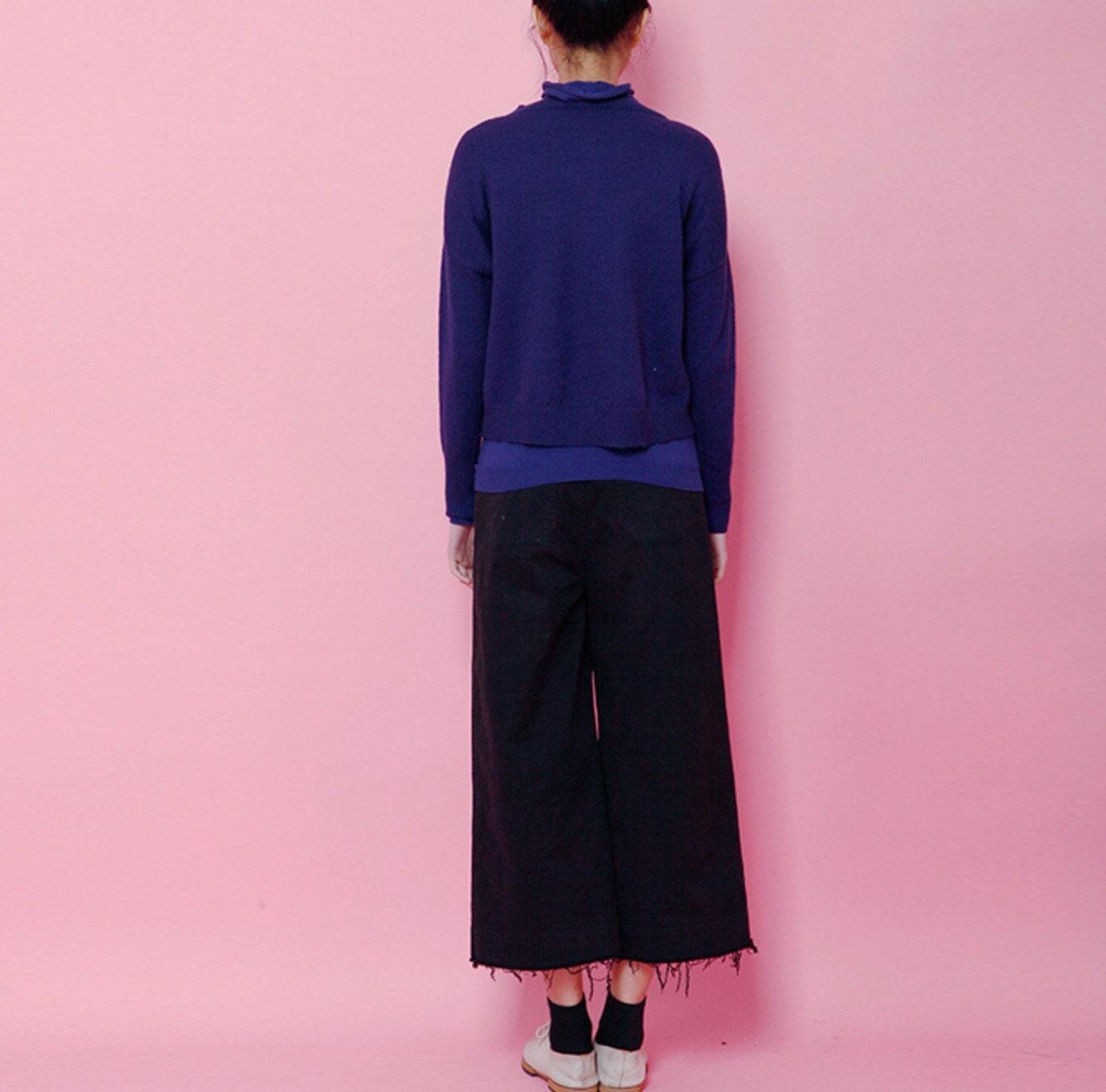 Fine Art Collection Blue Color Fusion Sweater Top | Etsy