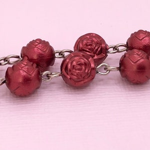 Our Lady of Fatima, Red Roses Rosary - Etsy