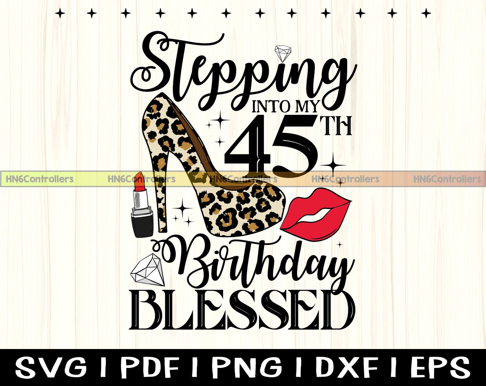 Stepping into my 45th Birthday Blessed SVG 45th Birthday | Etsy Stepping into my 45th Birthday Blessed SVG 45th Birthday | Etsy