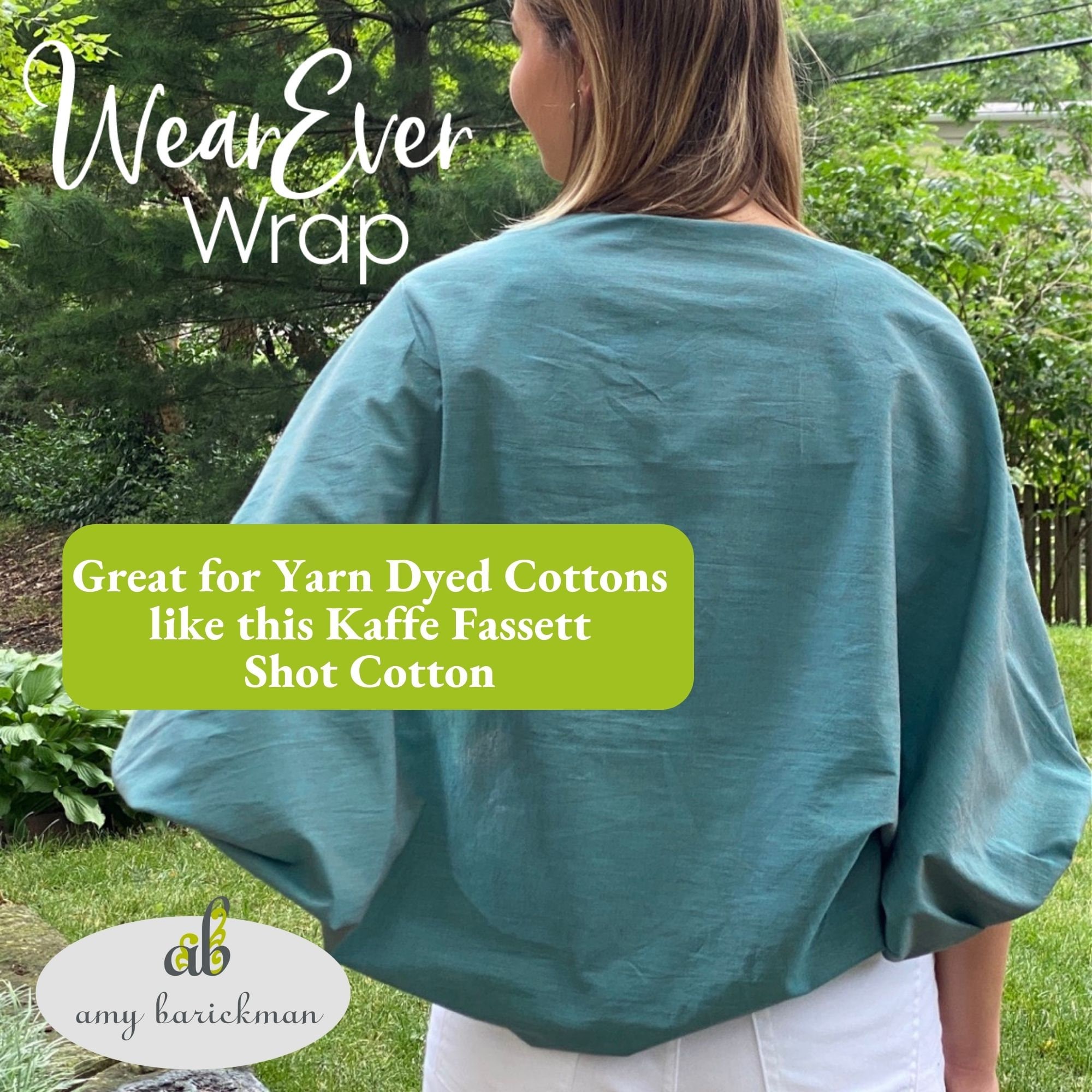 Wearever Wrap, Instant Downloadable Sewing Pattern, by Amy Barickman, a ...