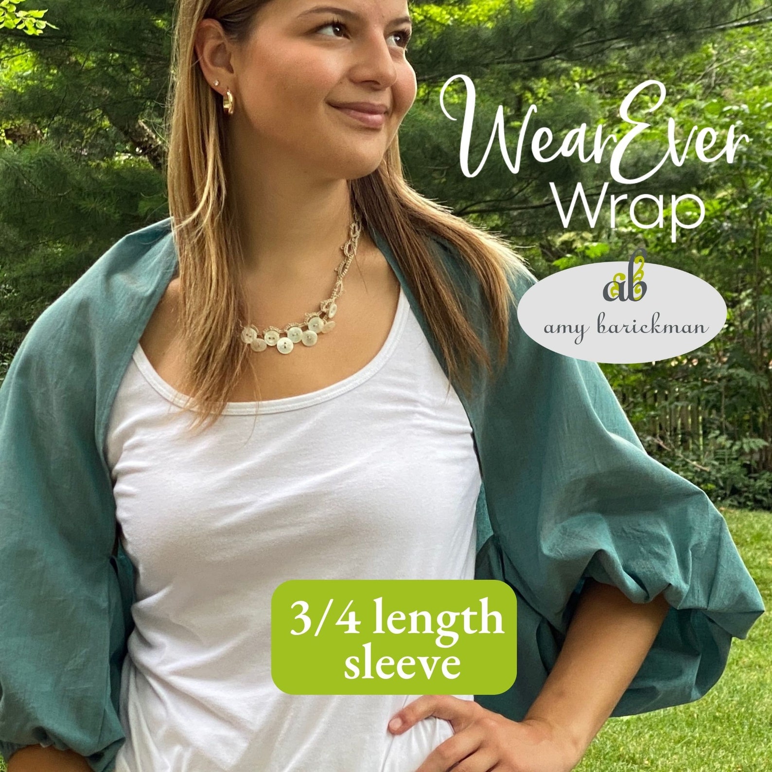 Wearever Wrap, Instant Downloadable Sewing Pattern, by Amy Barickman, a ...
