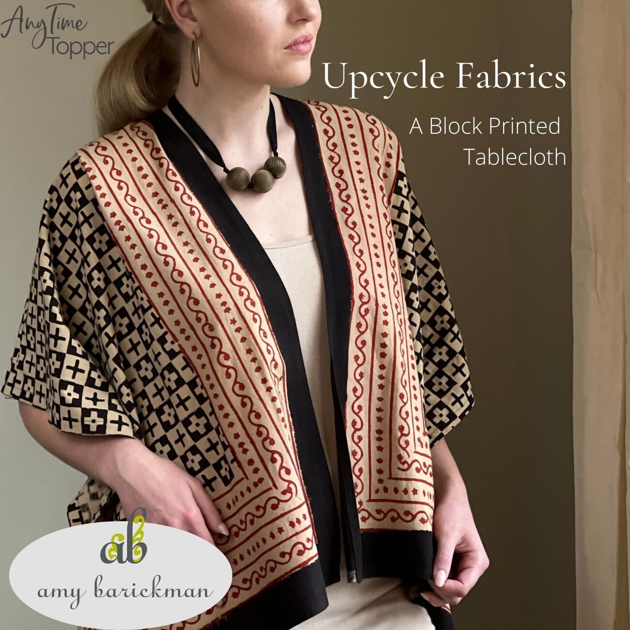 Anytime Topper, Instant Downloadable Sewing Pattern, by Amy Barickman ...