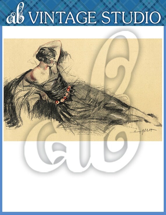 Flapper Glamour Girl INSTANT DOWNLOAD | Etsy