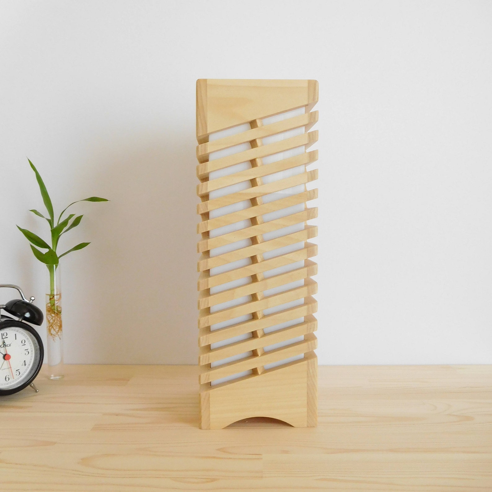 Wooden Side Table Lamp for Living Room Handmade Led Lamp - Etsy