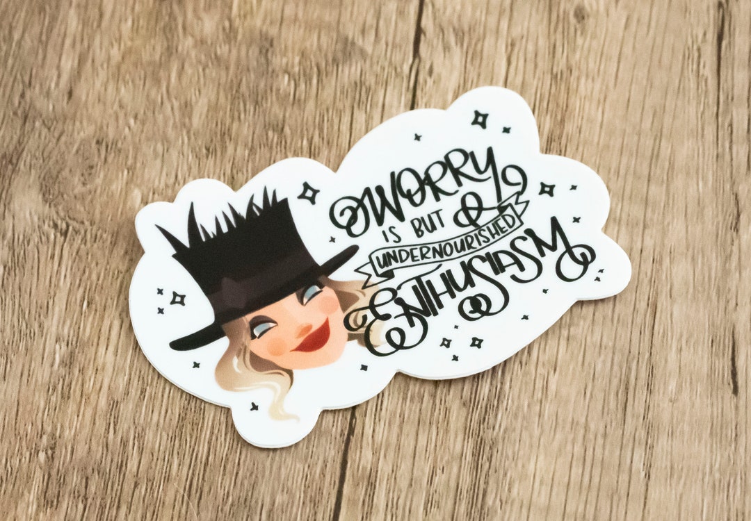 The "moira Rose Vinyl Sticker" - Undernourished Enthusiasm Quote - Etsy