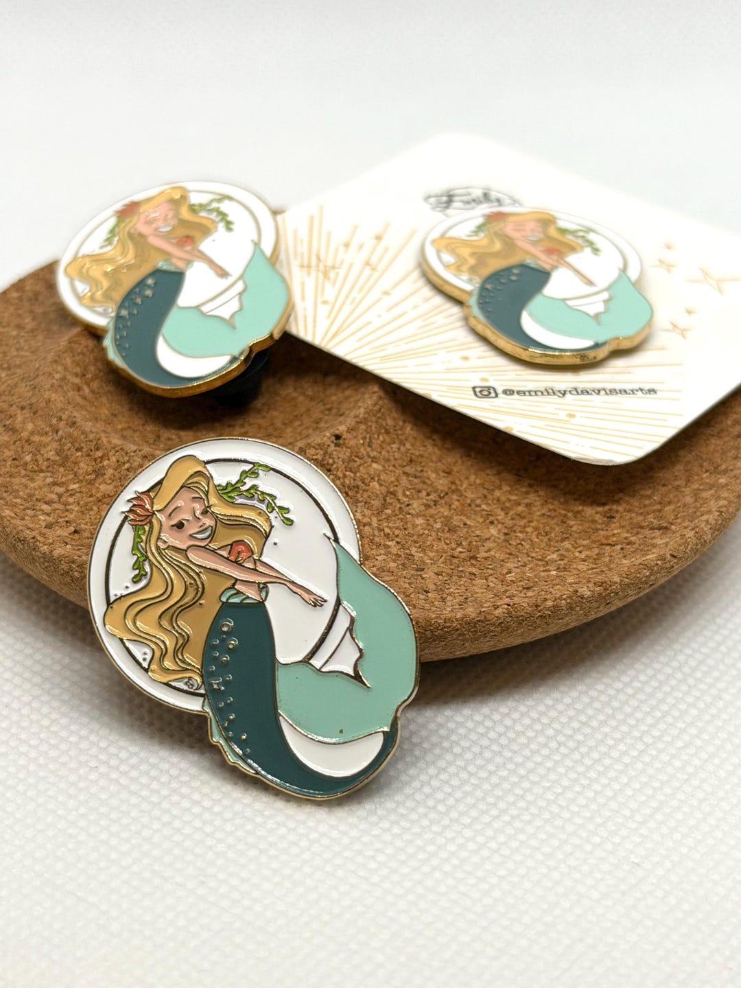 The "claire Mermaid" Enamel Pin - Etsy