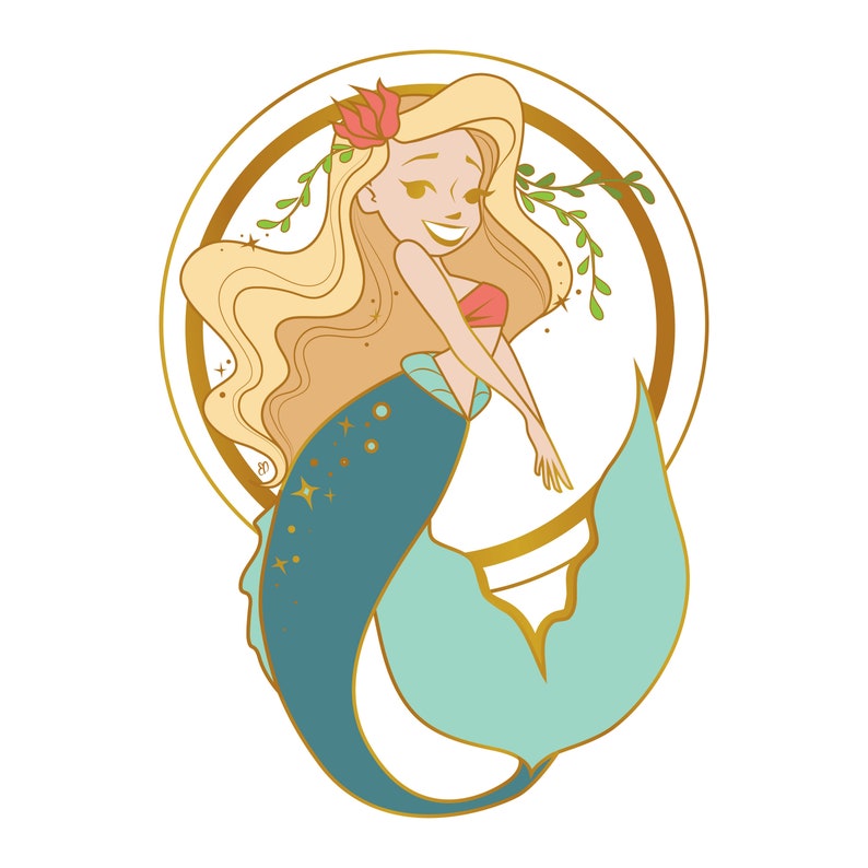 The "claire Mermaid" Enamel Pin - Etsy