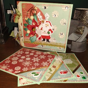 Interactive HOLIDAY/ CHRISTMAS Premade Paper Bag Album/ Premade ...
