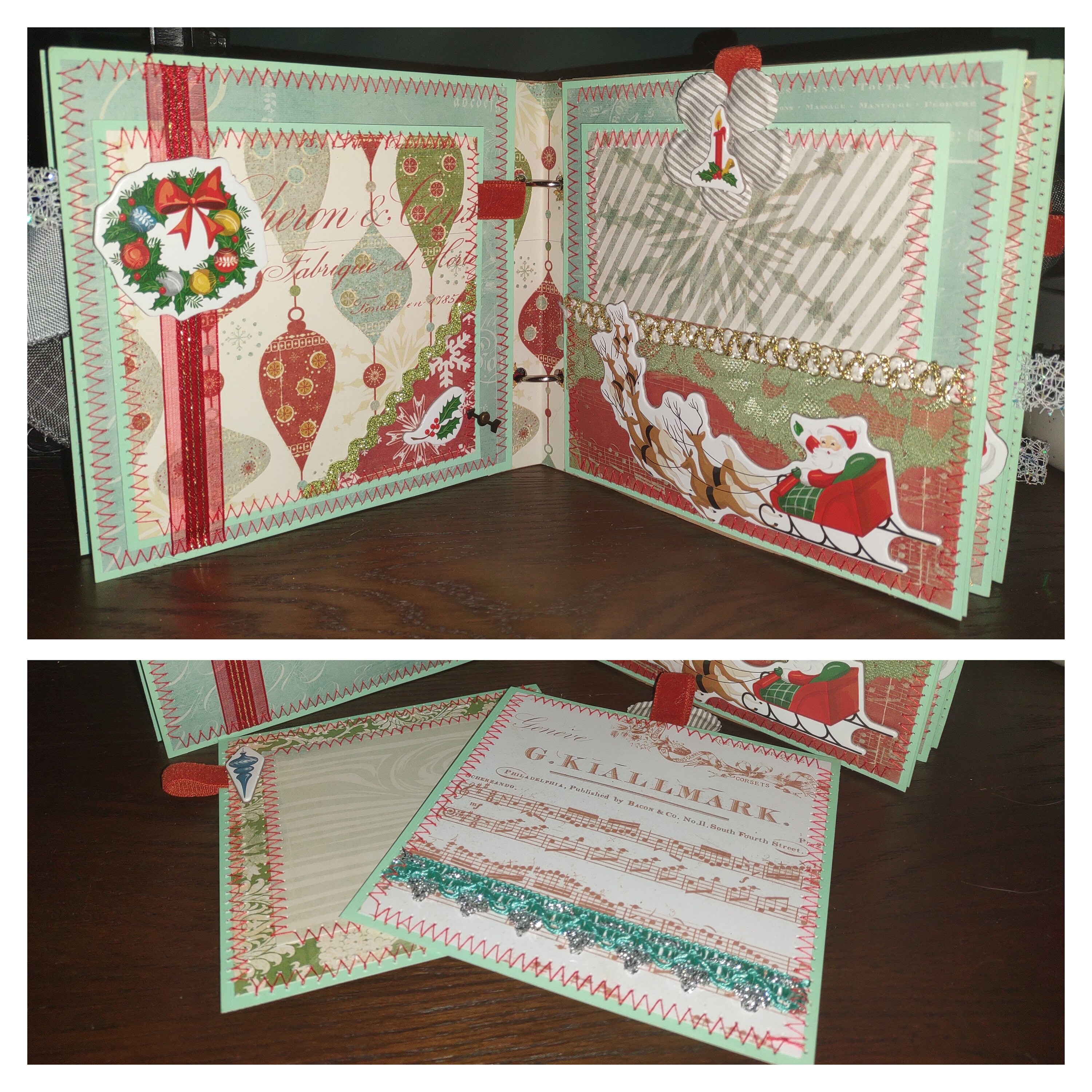 Interactive HOLIDAY/ CHRISTMAS Premade Paper Bag Album/ Premade ...