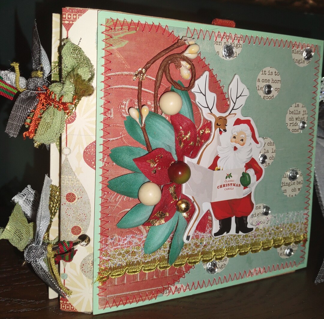 Interactive HOLIDAY/ CHRISTMAS Premade Paper Bag Album/ Premade ...