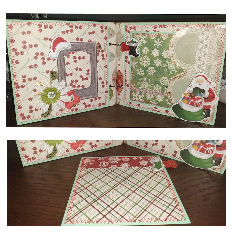 Interactive HOLIDAY/ CHRISTMAS Premade Paper Bag Album/ Premade ...