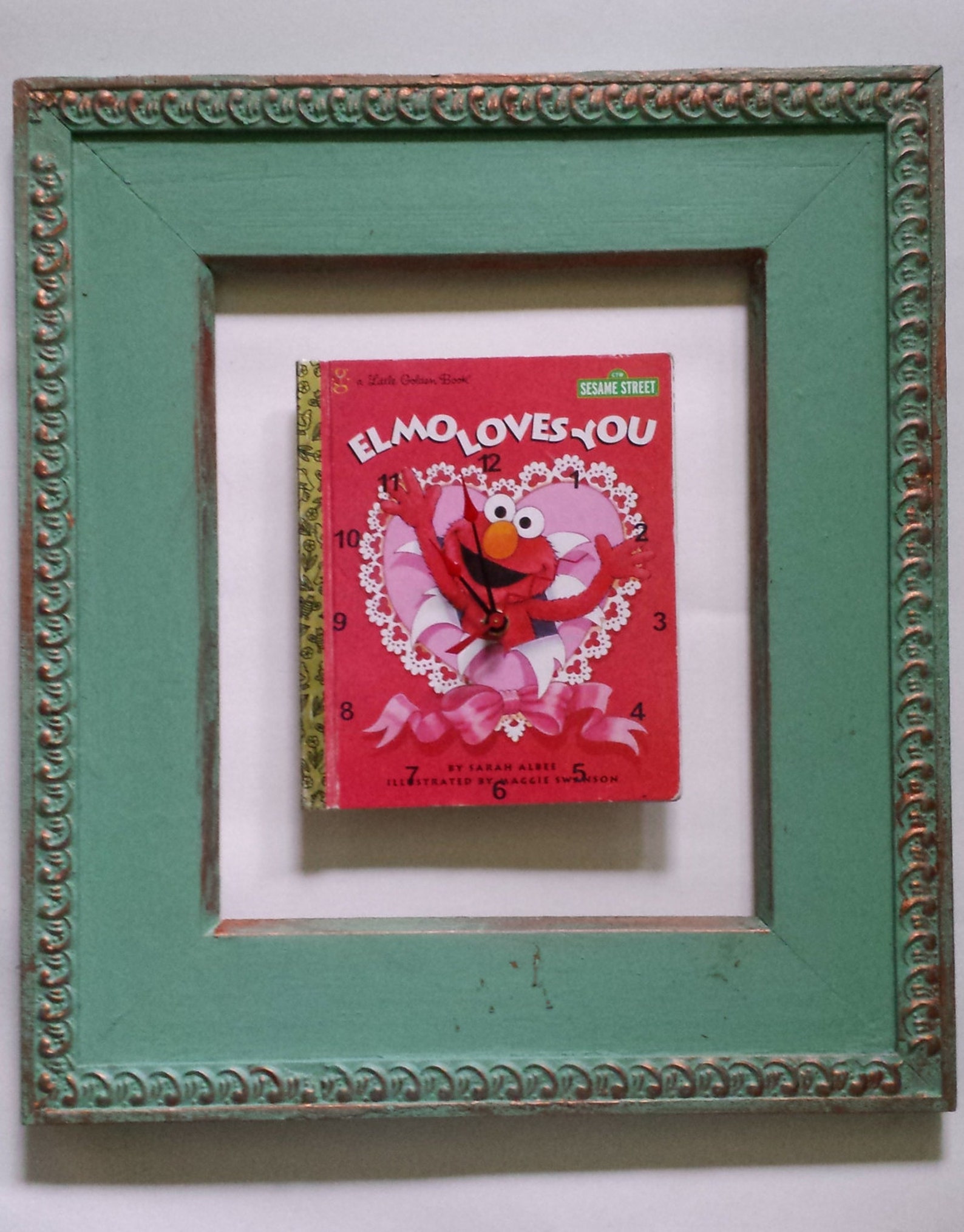 A Little Golden Book elmo Loves You Wall Clock - Etsy