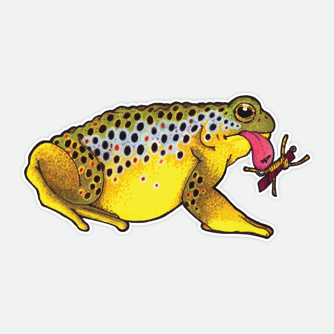 Toad Brown Trout Decal - Etsy