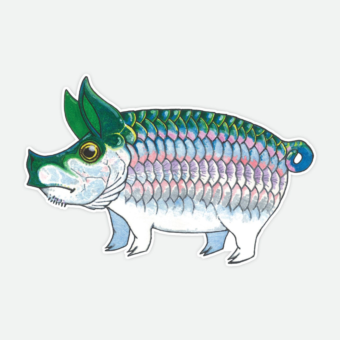 Pig Tarpon Decal - Etsy