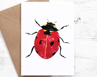 Ladybug card | Etsy