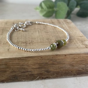 August Birthstone Bracelet Peridot Bracelet August Birthday | Etsy