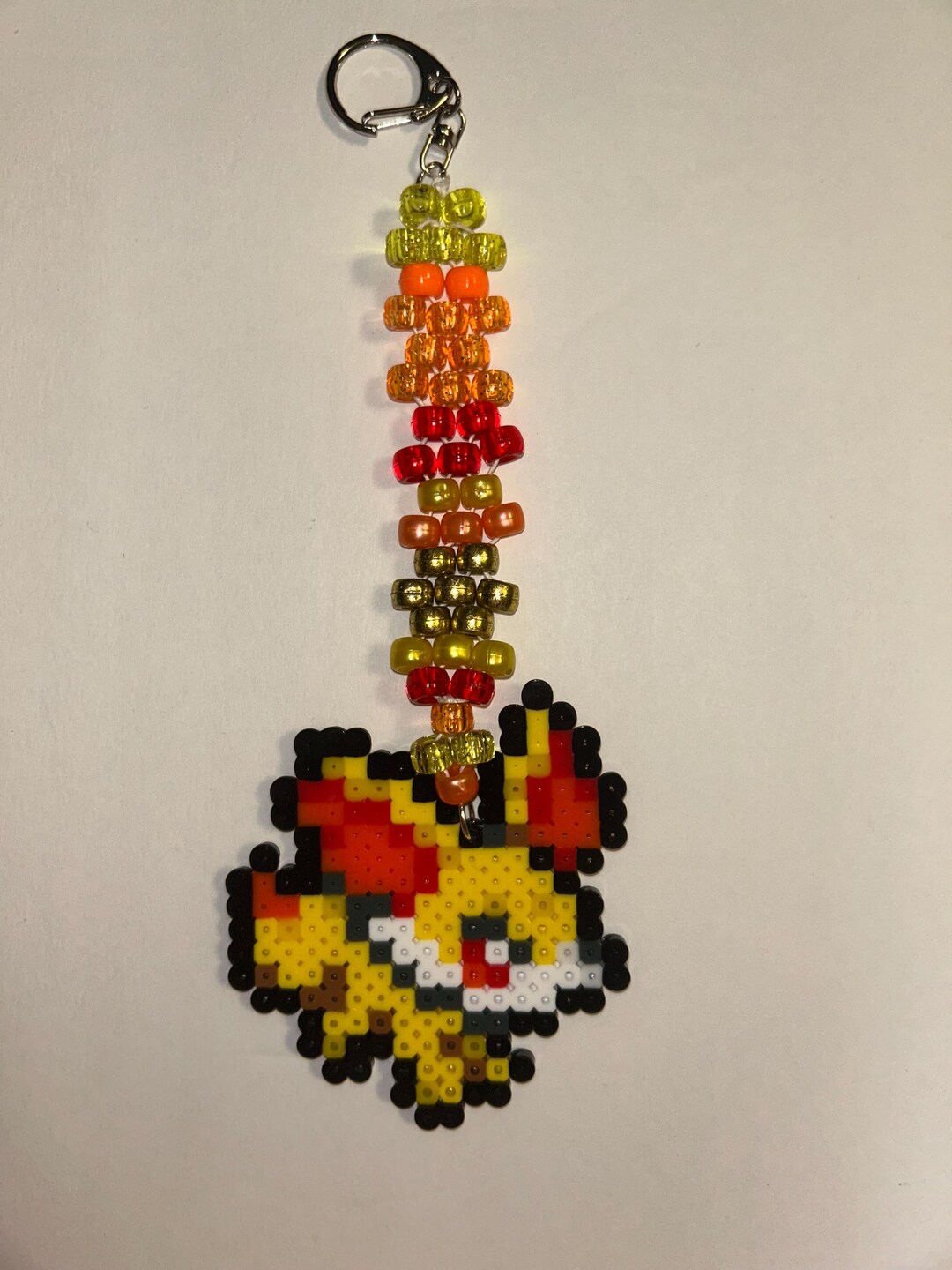 Fennekin Sprite Pokémon Pixel Art Kandi Bead Keychains - Etsy