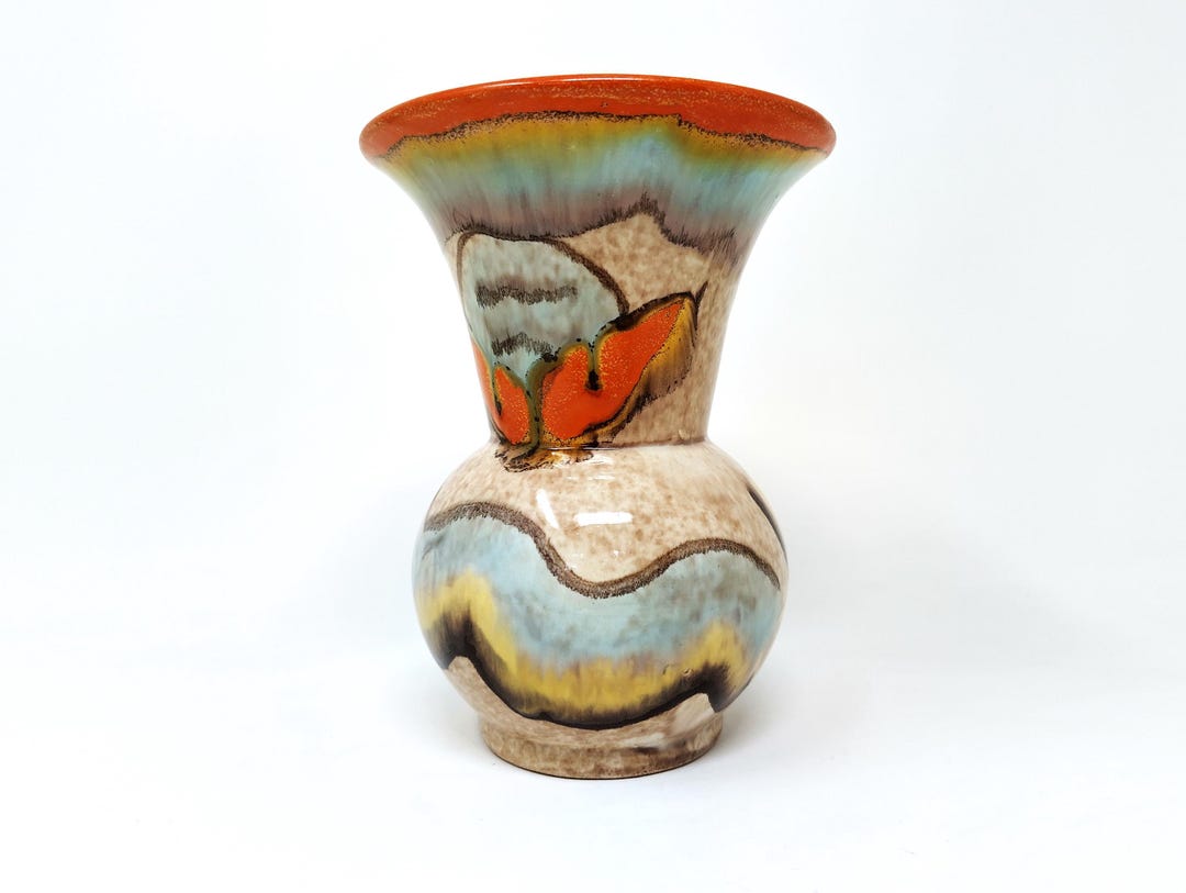 Vintage Vase Carstens Art Deco – 1920s 1930s German Ceramic – Uranium ...