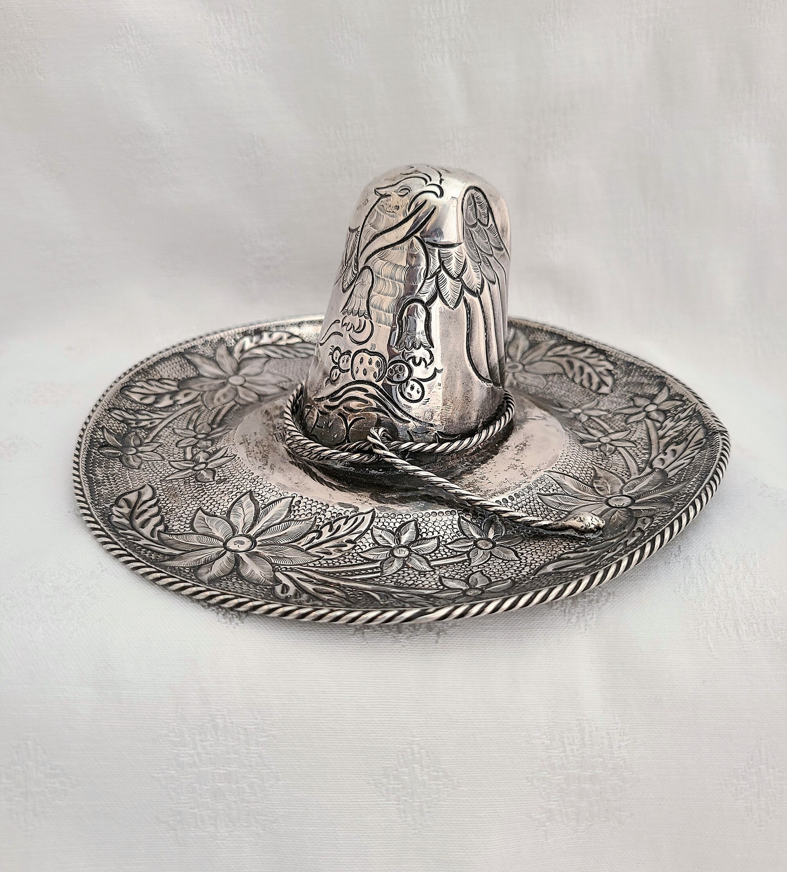 Antique Large Sterling 925 Silver Sombrero Art Piece from the | Etsy