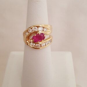 Custom-made 14k Ruby & Channel-set Diamond Ring EB494 - Etsy