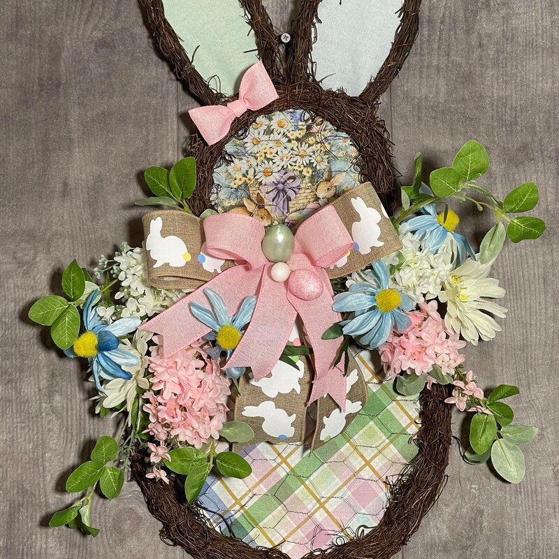 Easter Bunny Wreath - Etsy