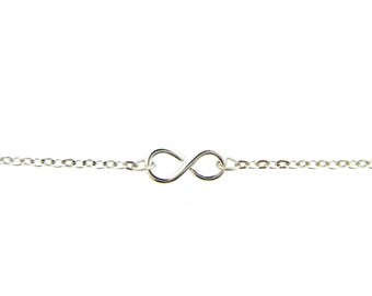 Infinity Anklet Silver Infinity Ankle Bracelet Infinity - Etsy