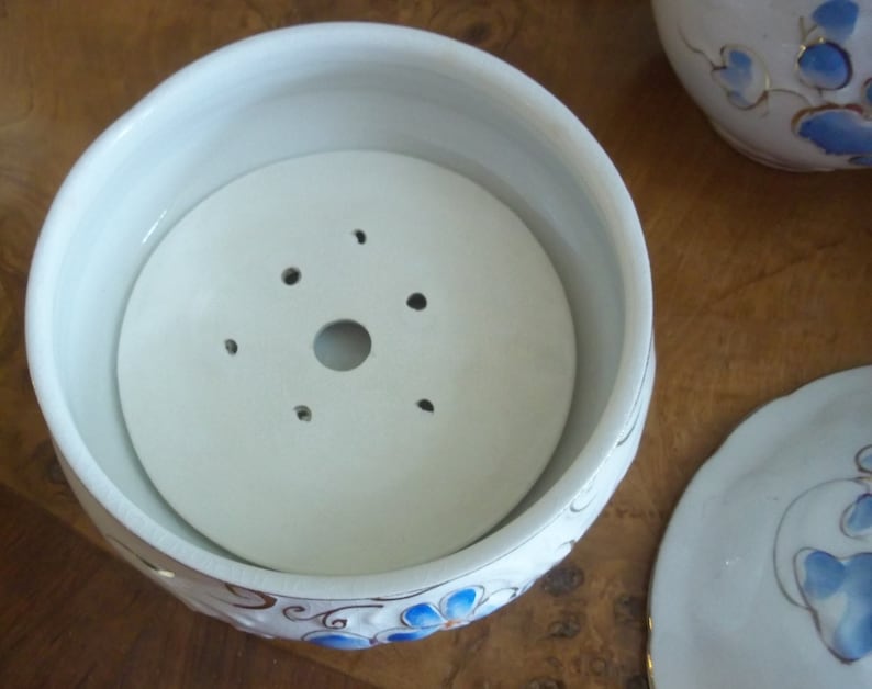 Home Pottery Living Bath Boudoir Decor Very Beautiful Chamber Bath Set ...