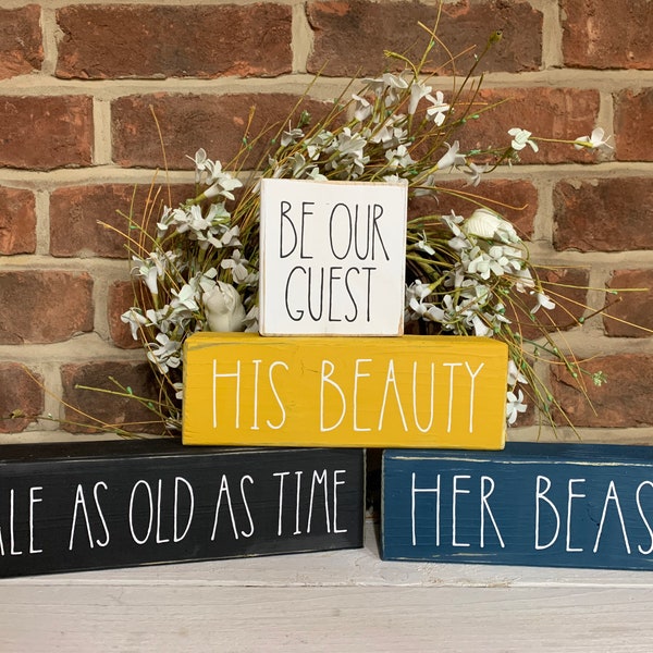 Beauty and the Beast Signs - Etsy