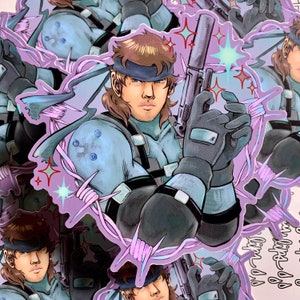 5 Inch Vinyl Solid Snake Sticker MGS Metal Gear Solid Playstation PS1 ...