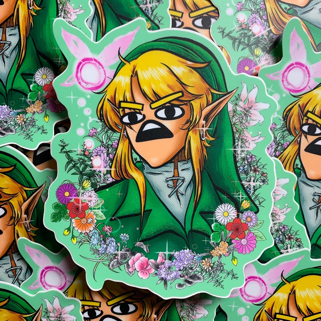 Lonk From Pennsylvania 5-inch Matte Sticker Legend of Zelda Meme ...