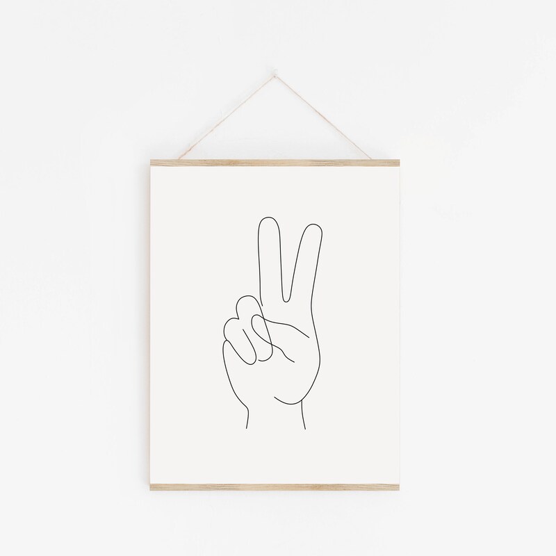 Peace Sign Print - Etsy