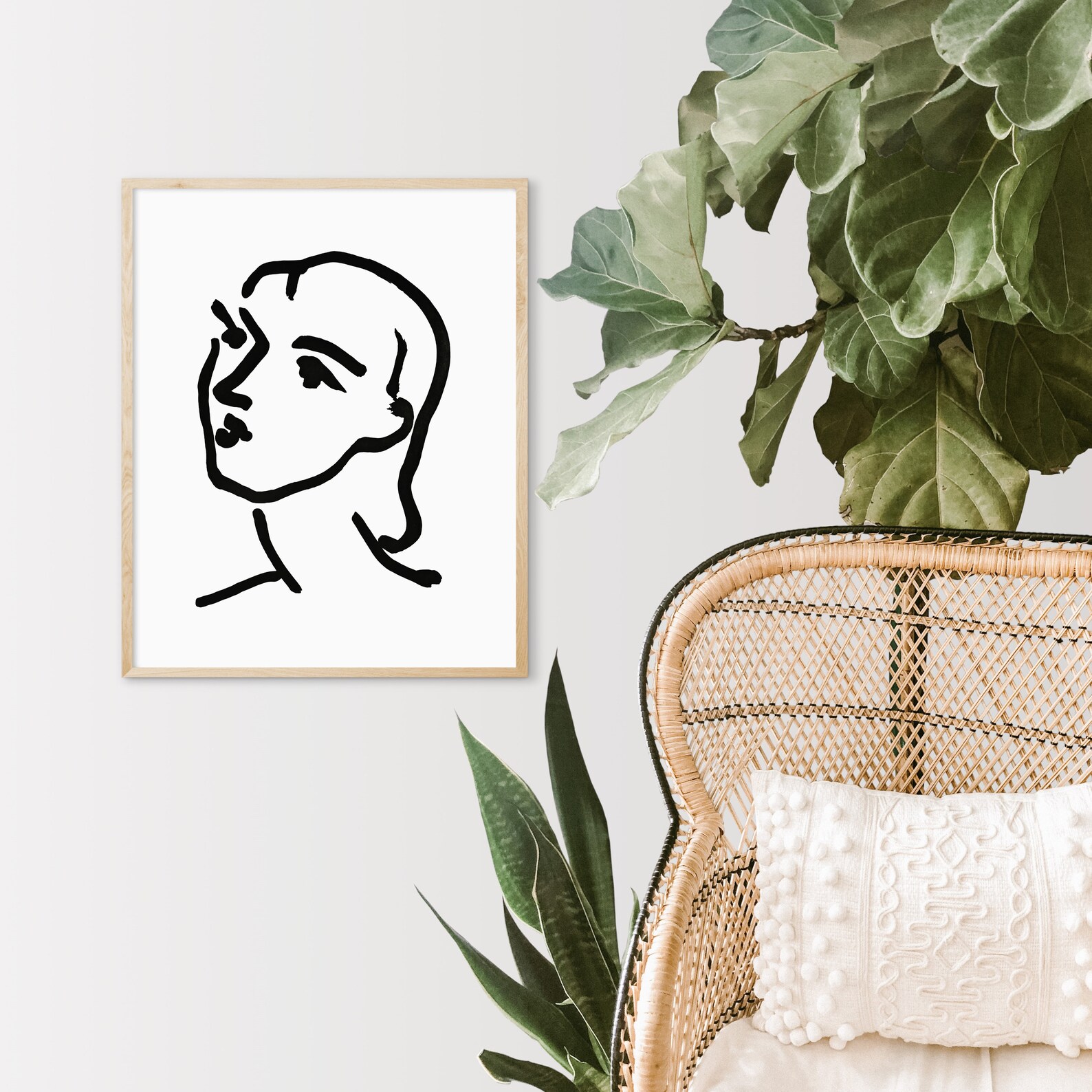 Henri Matisse Poster Matisse Woman Face Print Matisse Wall - Etsy