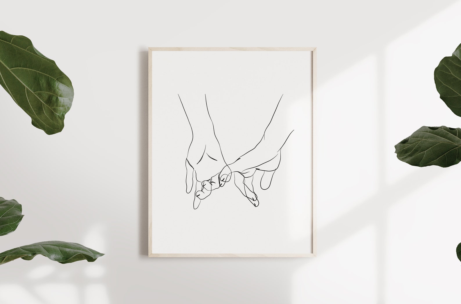 Pinky Swear Printable Pinky Promise Line Art Pinky Swear Print Single ...