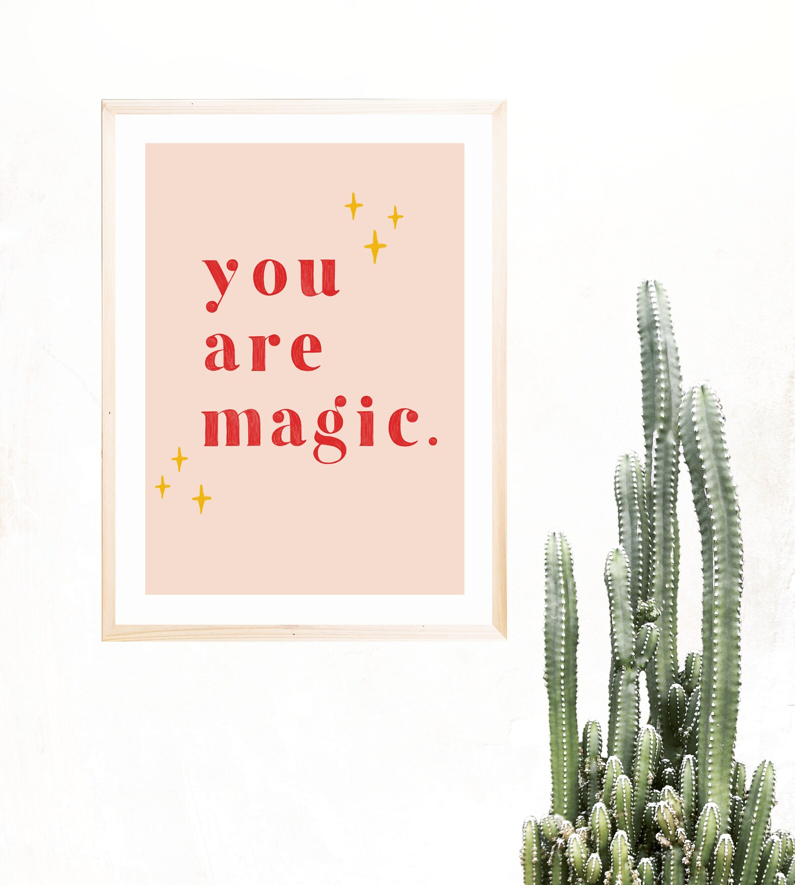 You Are Magic Quote Art Print Pretty Quote Inspirational - Etsy