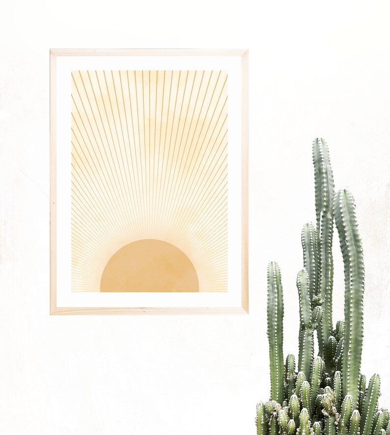 Vintage Golden Sunrise Print Cloudy Sunrise Print Abstract - Etsy