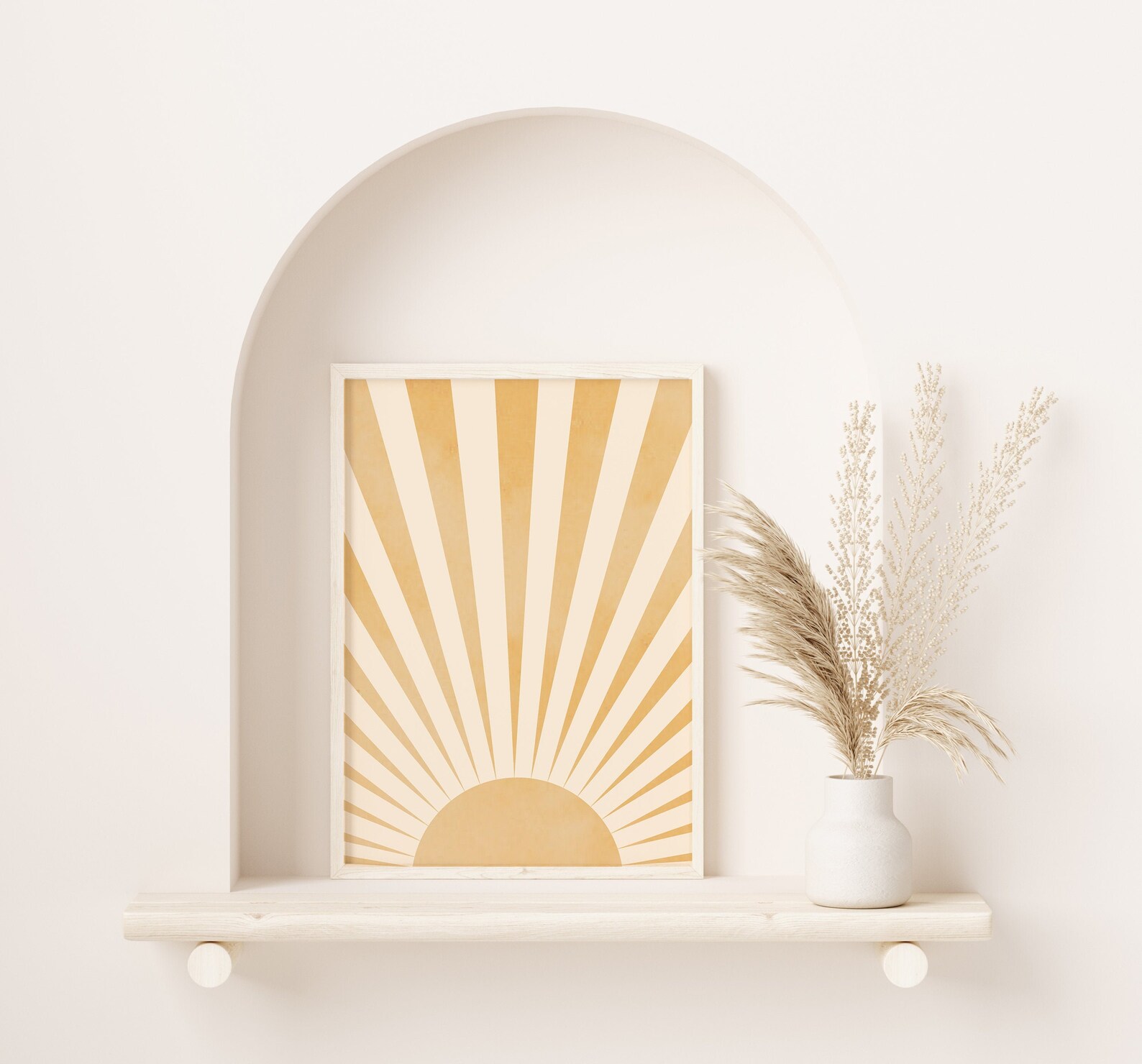 Rising Sun Print Golden Sun Print Abstract Sun Wall Art - Etsy