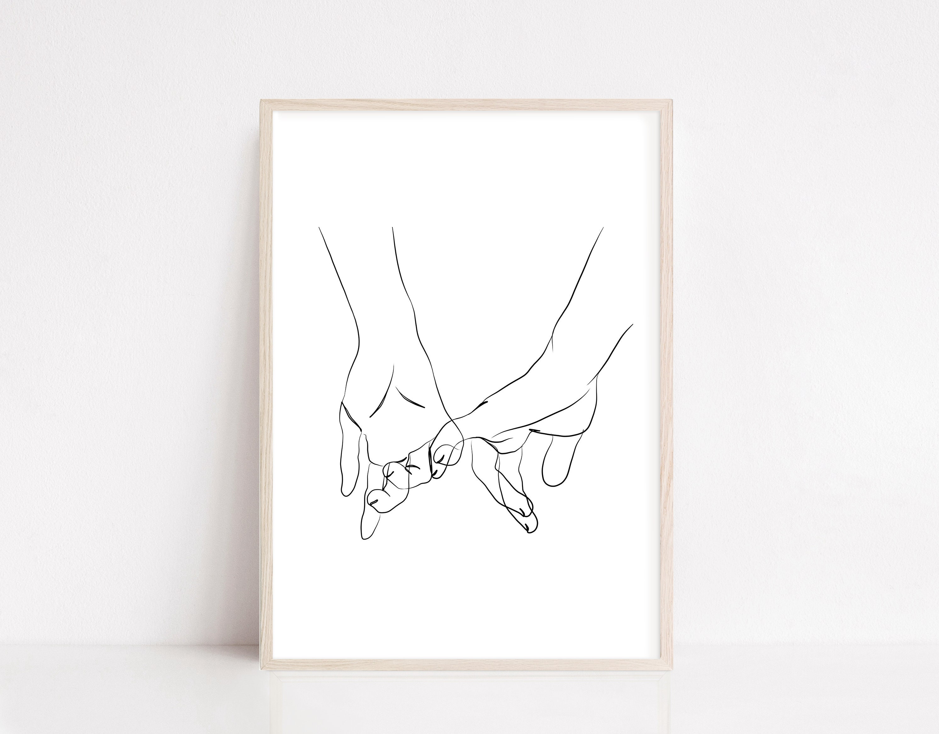 Pinky Swear Printable Pinky Promise Line Art Pinky Swear | Etsy Canada