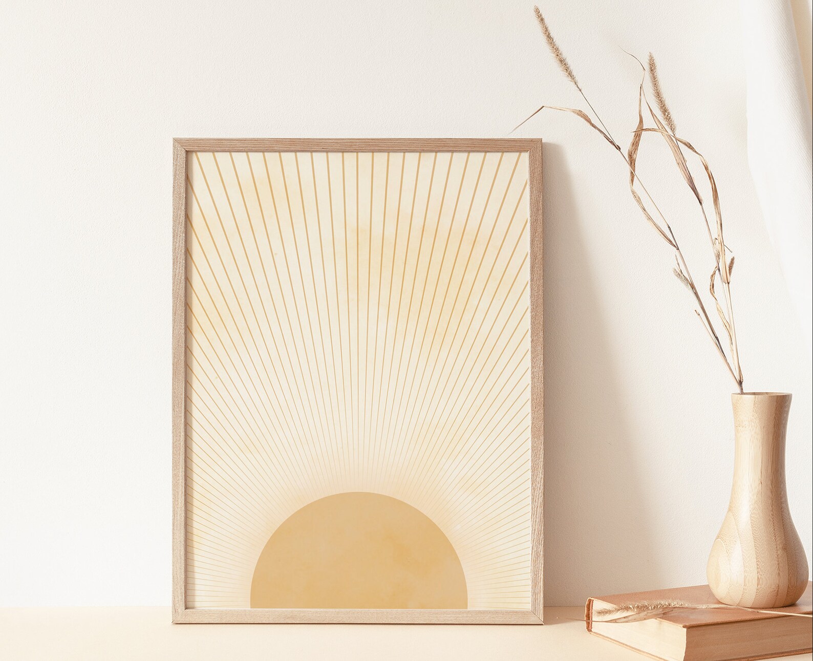 Vintage Golden Sunrise Print Cloudy Sunrise Print Abstract - Etsy