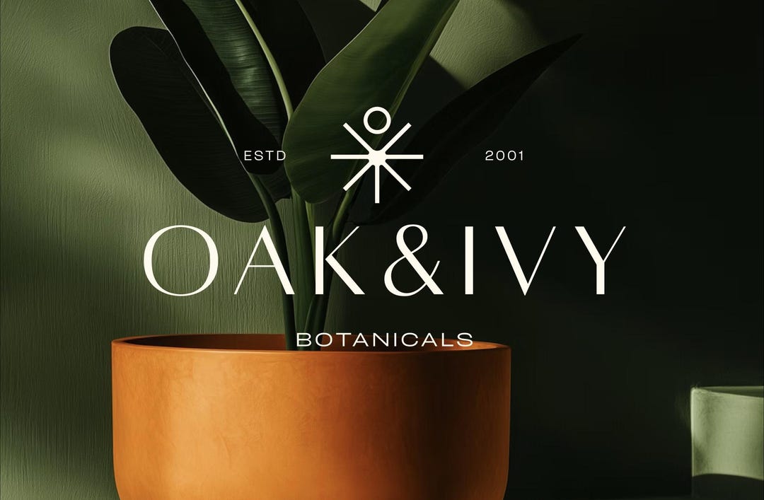 Botanical Logo Template for Skincare & Wellness Brands | Editable Canva ...