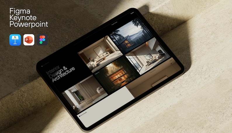 Mono Project Portfolio Template – Figma – Keynote – Powerpoint – Minimalist Design Studio ...