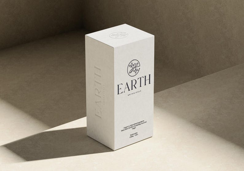 Elegant Earth Logo Design: Editable Canva Template (DIY) - Etsy
