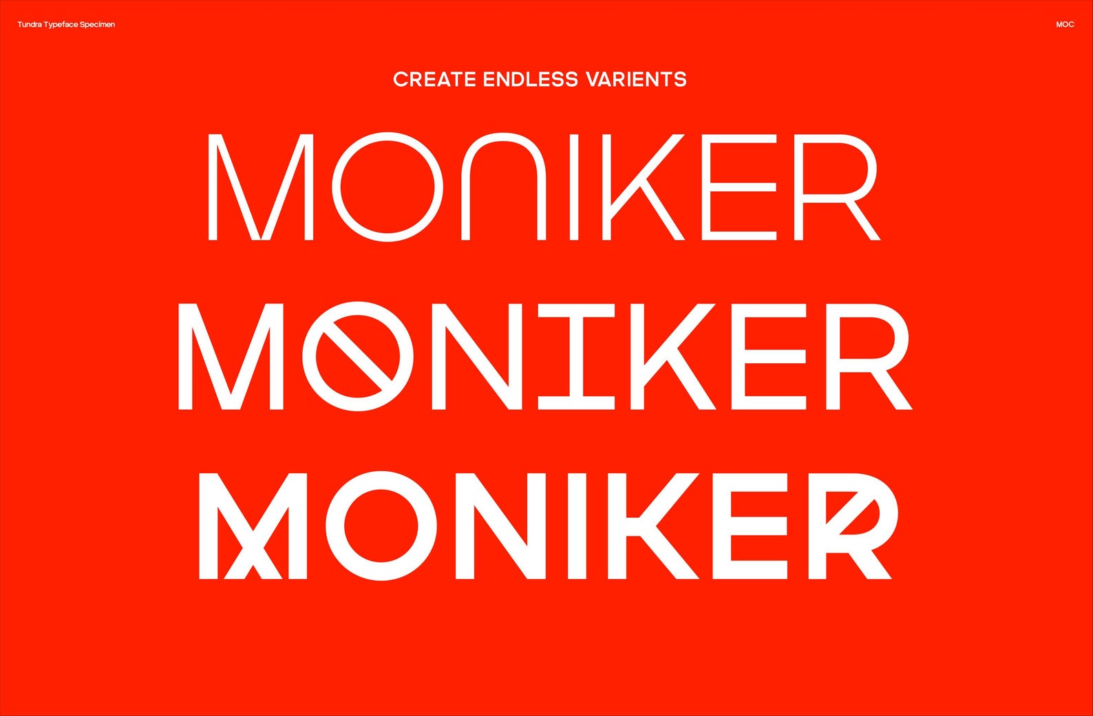 Tundra Pro Typeface Bold Sans Serif Font With Stylistic Alternate ...