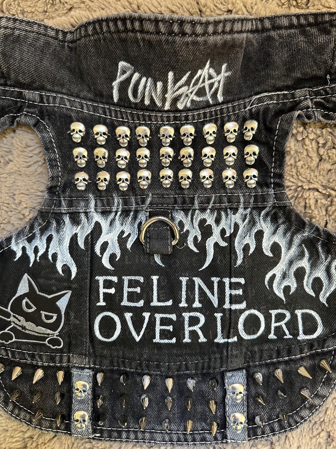 Feline Overlord Battle Vest, Sphynx Cat Clothing - Etsy