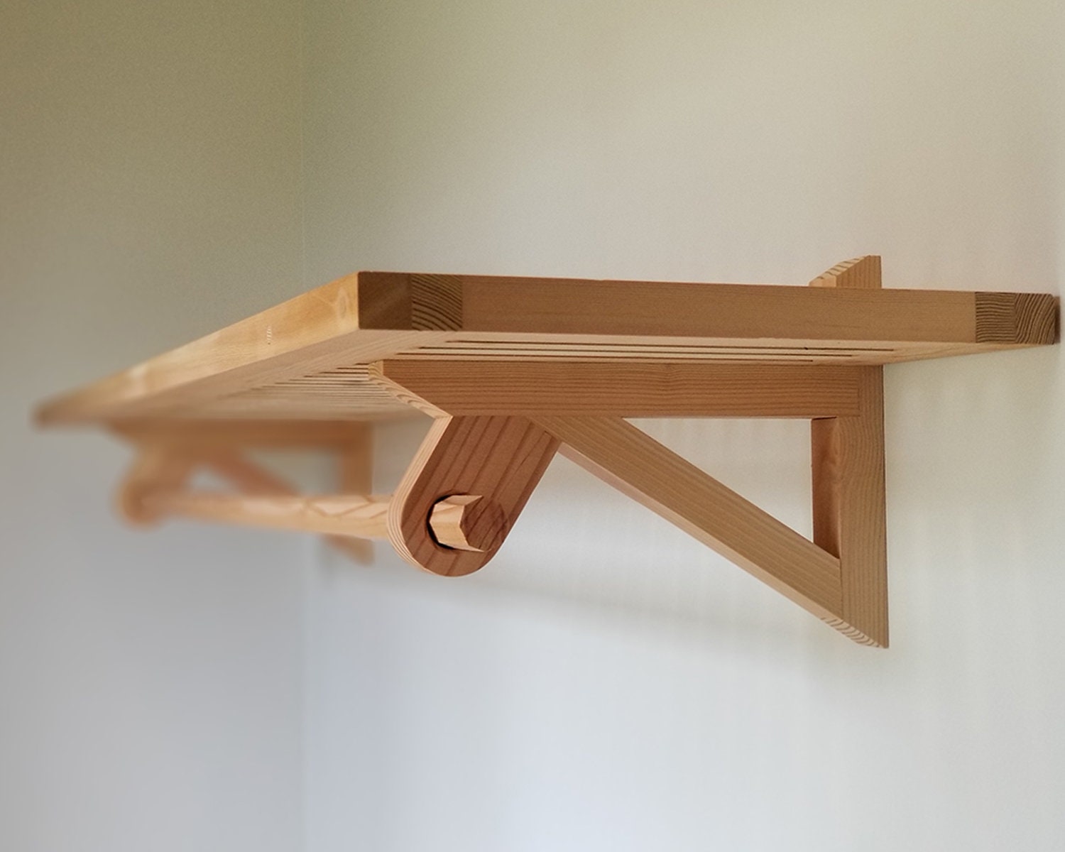 Wardrobe Hanger Brackets Wood Closet Supports Shelf up to - Etsy