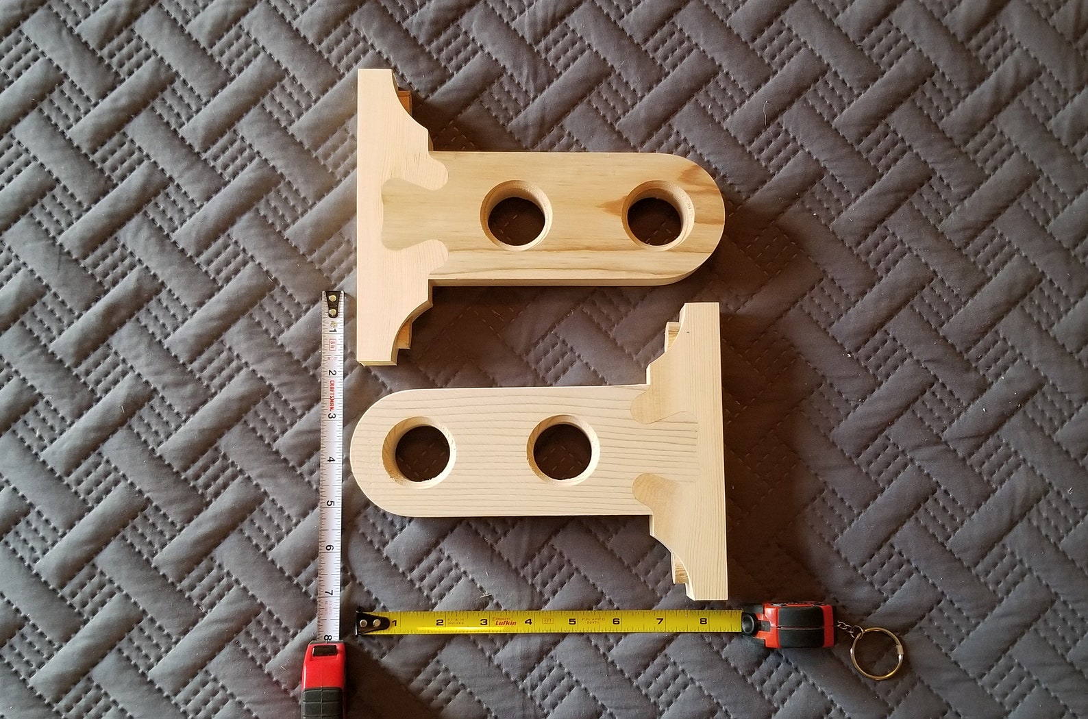 Double Rod Curtain Rod Brackets Pair of Double Curtain/drapery - Etsy