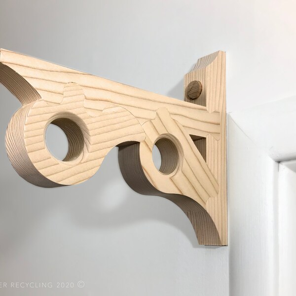 Double Wood Curtain Rod - Etsy