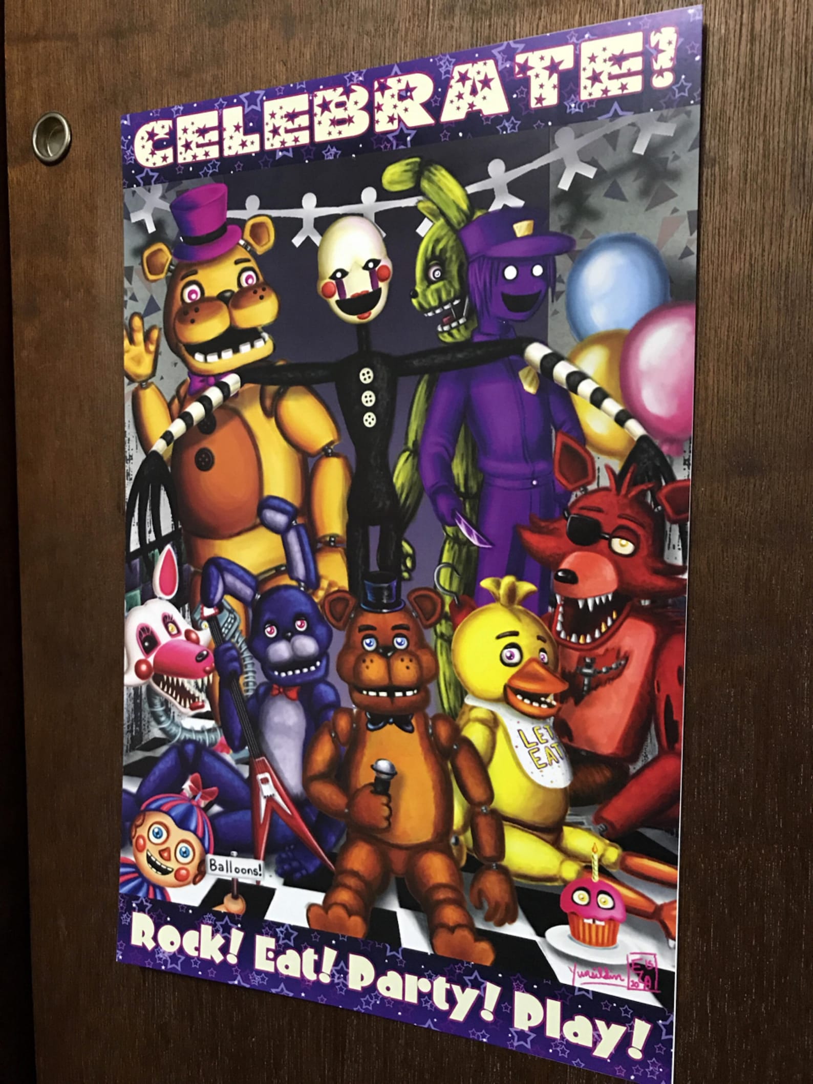 Five Nights at Freddy's-let's Celebrate - Etsy