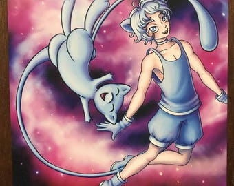 Shiny Mew Plush - Etsy